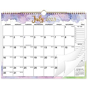 2023-2024 Wall Calendar - Jul. 2023 - Dec. 2024, 18 Months Hanging Wall Calendar 2023-2024, 15" x 11.5", Spiral Twin-Wire Binding, Large Blocks with Julian Dates