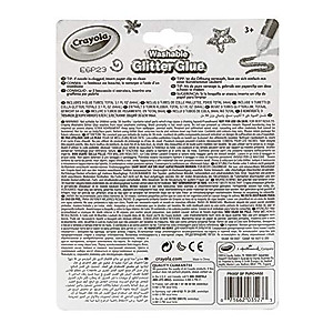 Crayola Washable Glitter Glue Pens, 9 Count, Colors may vary