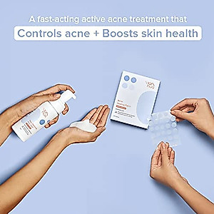 Nua Active Acne Control Combo : Pore Cleansing Face Wash 2 Sizes: 12 mm & 10 mm