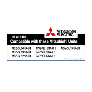 Original Mitsubishi Electric U01 A01 100 and MAC-408FT-E Filter Combo