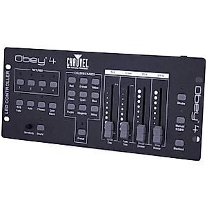 Chauvet Obey 4 DMX-512 LED Wash Light Controller w/3 or 4 Channel Mode+DMX Cable