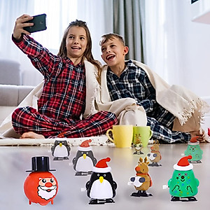 Max Fun 24 Pack Christmas Stocking Stuffers Wind Up Toys Assortment for Christmas Party Favors Goody Bag Filler (CHRISTMAS)