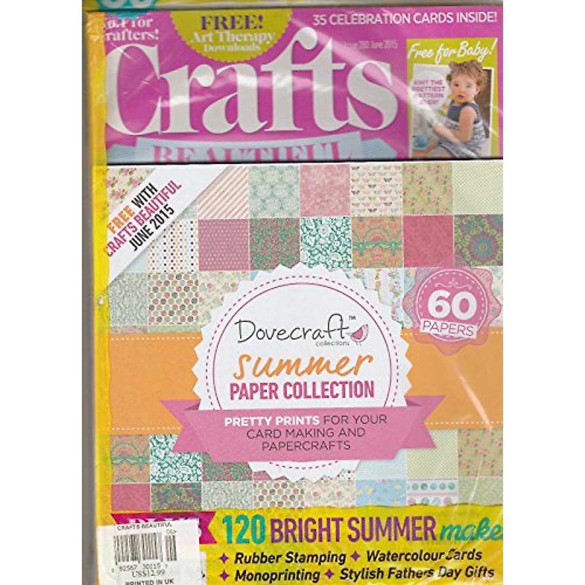 CRAFTS BEAUTIFUL MAGAZINE, JUNE, 2015 ISSUE, 280 NO.1 FOR CRAFTERS !