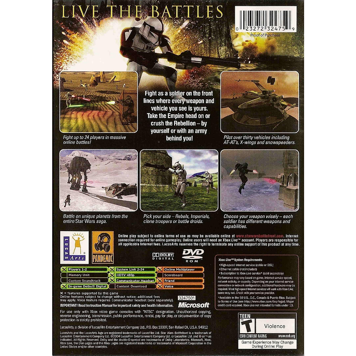 Star Wars Battlefront - Xbox (Renewed)