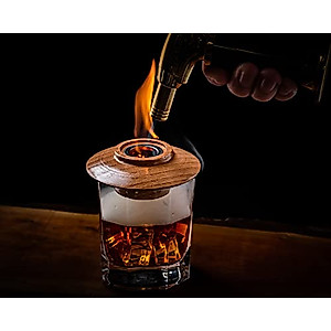 Premium Cocktail Smoker Kit with Torch and Wood Chips, 4 Flavors - Old Fashioned Smoker Kit, Bourbon & Whiskey Drink Smoker Infuser Kit - Whiskey Gifts for Men, Dad, Husband (No Butane)