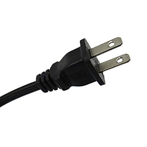 2 Pack Slot Prong Power Cord Charging Cable Wall Plug for Xbox One S 6FT PA-14 2