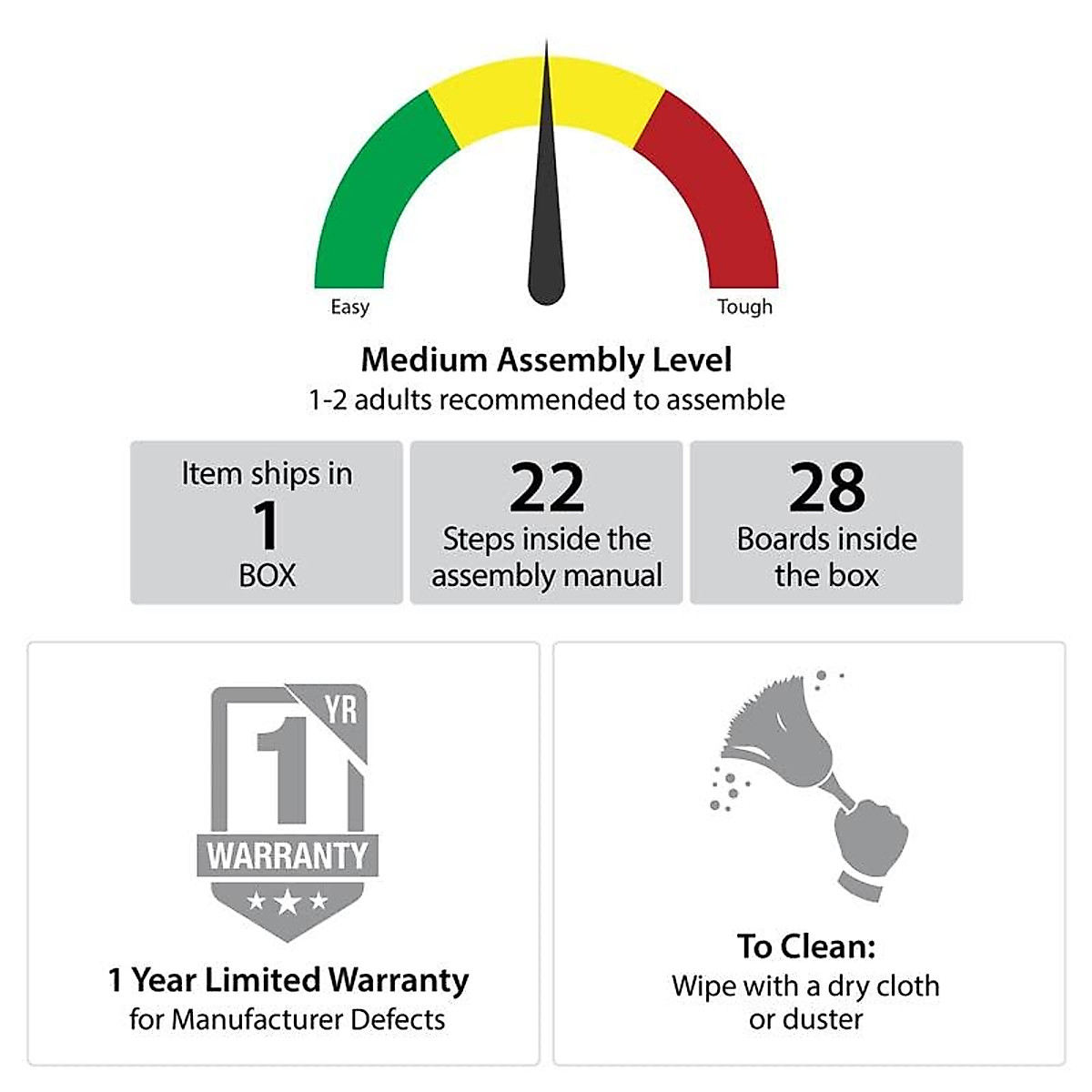 Systembuild Evolution Beckett Closet Storage Organizer, White