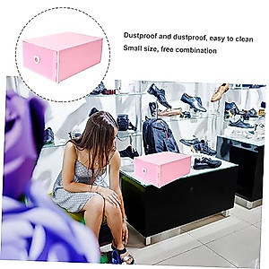 INOOMP 6 Pcs Shoe Storage Box Shoe Box Loafers Drawer Storage Cabinet Socks Container Sneakers Storage Case Toys Container Underwear Organizer Department Store Men and Women Clothing