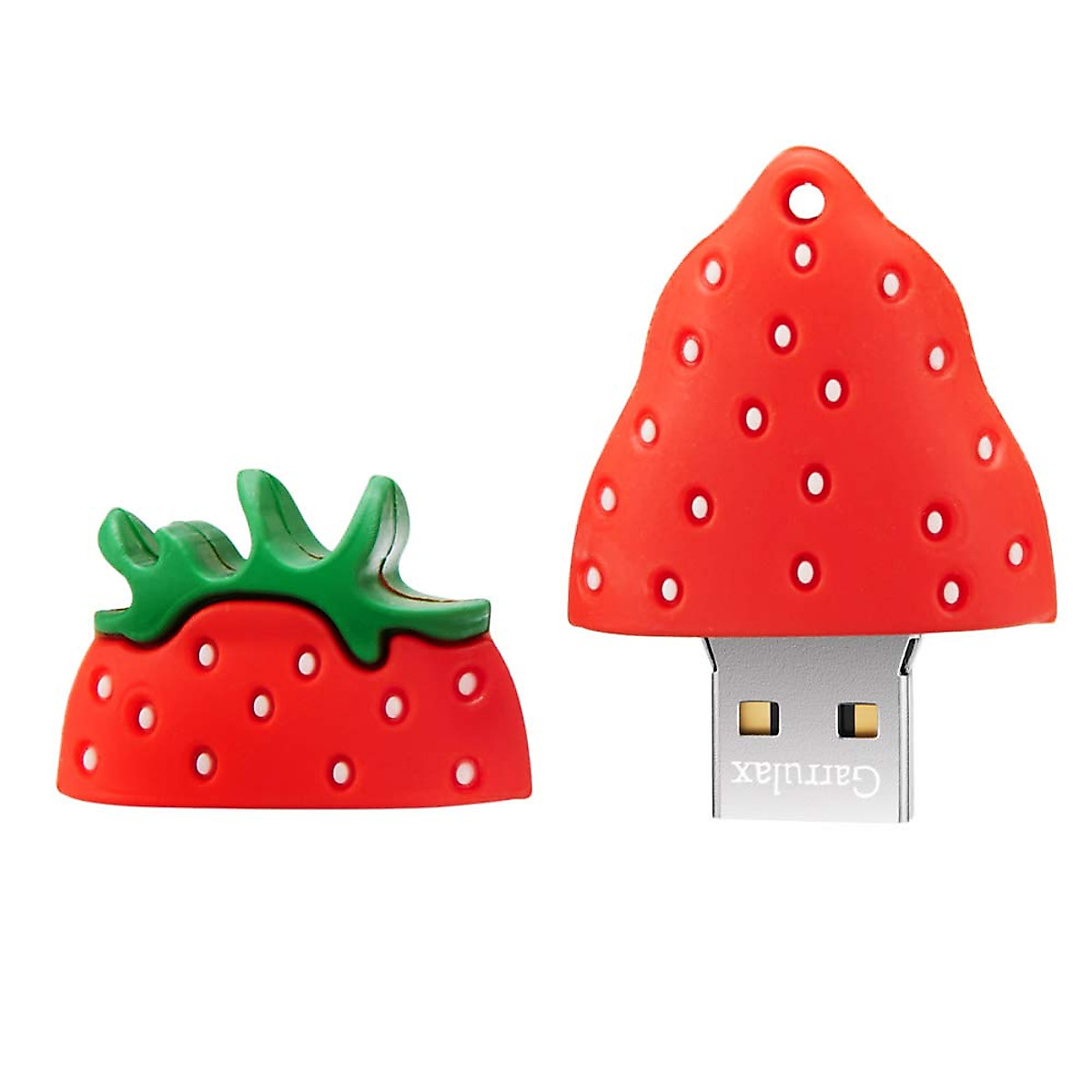 GARRULAX USB Flash Drive, 8GB / 16GB / 32GB Novelty Cute Cartoon USB Memory Stick Date Storage Pendrive Thumb Drives for Kids Children Collegue Student (32GB, Strawberry)