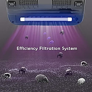 Hersven Bed Vacuum Cleaner, 12KPa Handheld Deep Mattress Cleaner high-Frequency Double Beat UV Mattress Vacuum Cleaner, Suitable for Bedding, Sofa, Other Fabric Surfaces