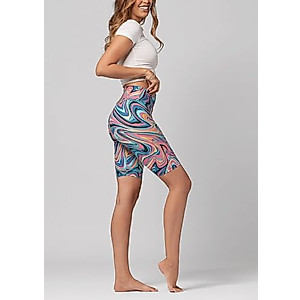 Conceited Biker Shorts Women - Soft - High Waist Tummy Control - Essential - Regular and Plus Size - Fusion - Large - X-Large