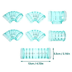 Hamster Bed Hamster Tubes Set, Hamster Tunnel Hamster Tubes and Tunnels Hamster cage Tubes Hamster Tunnels for Small Animal Hideout