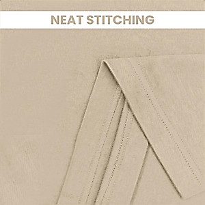 Utopia Wear Men's Turtleneck Slim Fit Lightweight Pullover Top, X-Large, Beige