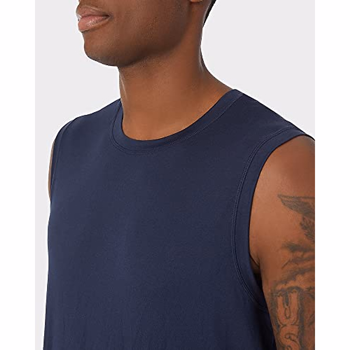 32 DEGREEES Men's Cool Classic Relaxed Tank | Anti-Odor | 4-Way Stretch | Moisture Wicking, Navy, Large