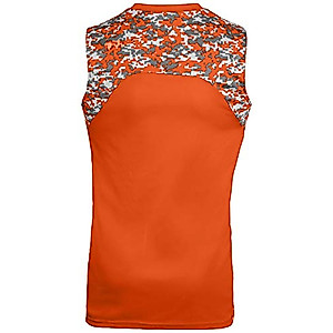 Augusta Sportswear Boys Hook Shot Reversible Jersey, Orange/Orange Digi, Medium