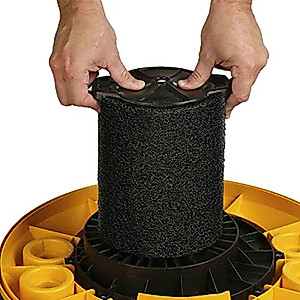 WORKSHOP Wet/Dry Vacs Vacuum Filters WS24200F Foam Filter For Wet/Dry Vacuum Cleaner (Single Wet Application Foam Filter) For WORKSHOP 5-Gallon To 16-Gallon Shop Vacuum Cleaners