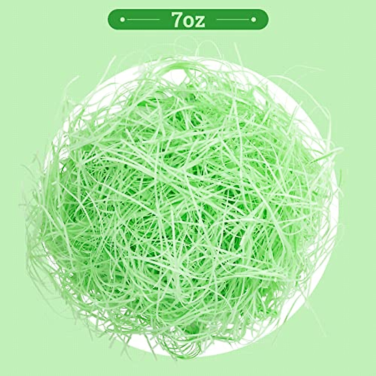 Easter Grass, Easter Grass Basket Filler, Suitable for Easter Party Decoration, Gift Wrapping, Easter Basket Filler