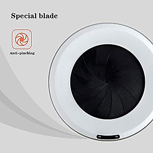 LXXSH Stainless Steel Household Trash Can Smart Home Electric Trash Cans Round Induction Trash Can, Spiral Induction Opening and Closing Trash Can for Bedroom (Color : A, Size : 6l)