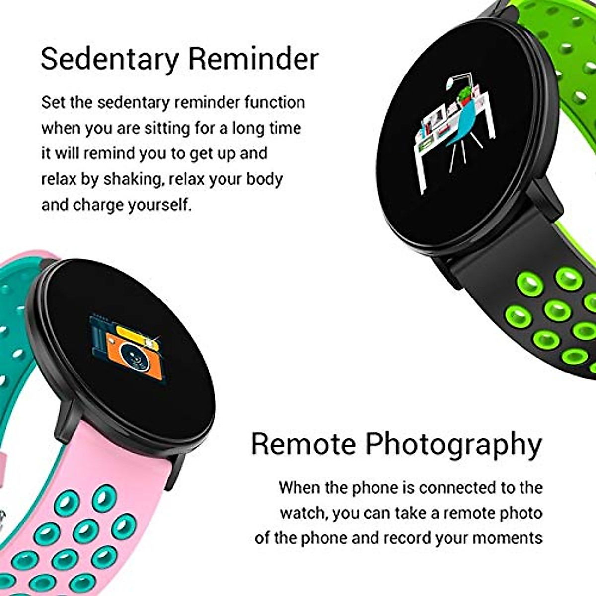 XXXDXDP Smart Watch Men Women Blood Pressure Smartwatch Watch Waterproof Heart Rate Tracker Sport Clock Watch Smart for Android iOS (Color : D)