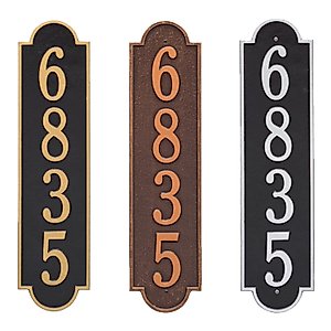 Custom Metal Address Plaque,Number Signs For House Wall Plaque, Street Name Address Sign,Modern House Numbers,Address Plaque Sign for House,Apartment,Office,Mailbox