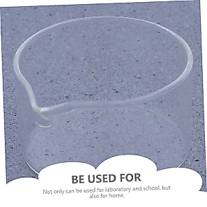 FUNOMOCYA Glass Crystallization Dish for Laboratory Use High Borosilicate Glass Storage Dish with Spout Ideal for Monomer and Scientific Experiments Size