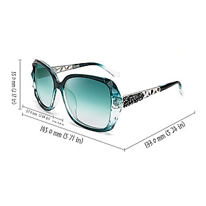 FEISEDY Classic Polarized Women Sunglasses Sparkling Composite Frame B2289