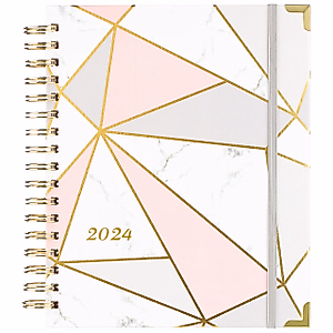 2024 Planner - Weekly & Monthly Planner 2024 with Tabs and Thick Paper, Jan 2024 - Dec 2024, Back Pocket with 15 Notes Pages + Gift Box - 8" x 10"