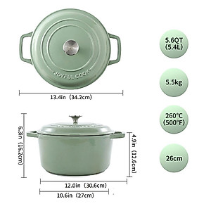 Joyful Cook Enamelled Cast Iron Dutch Oven