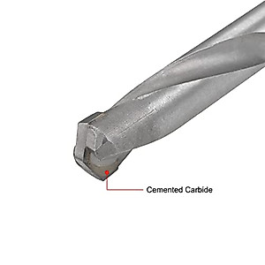 uxcell Cemented Carbide Twist Drill Bits 16mm Metal Drill Cutter for Stainless Steel Copper Aluminum Zinc Alloy Iron 4 Pcs