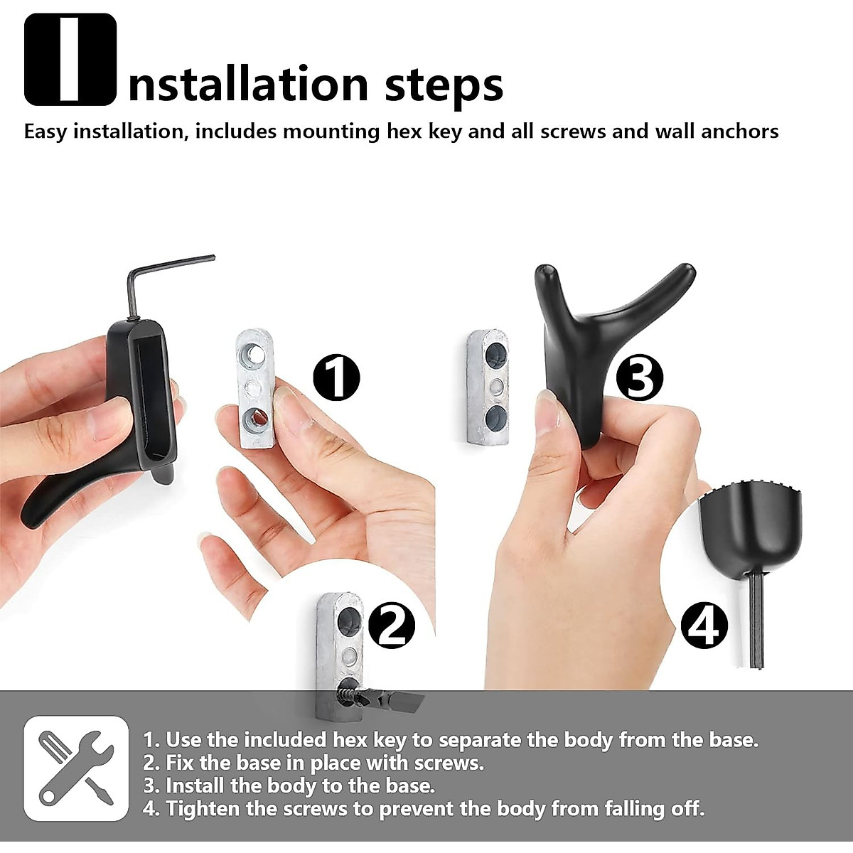 NETLKLA 4 Packs Towel Hooks,Coat Hook Cow Head Wall Hooks, Metal Heavy Duty Wall Hooks for Hanging Coats, Hats, Bags, Kitchenware and Towels in Living Room, Kitchen, Bedroom and Bathroom (Gold)