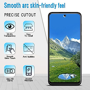 Slanku (3 Pack) Screen Protector for Motorola Moto G 5G 2023 Tempered Glass, Anti Scratch, Bubble Free, Easy to install