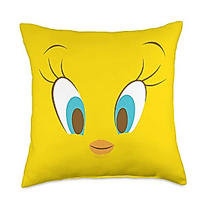 Looney Tunes Tweety Head Throw Pillow, 18x18, Multicolor