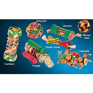 Planet Pleasures Woven Ball Foot Toy, Small