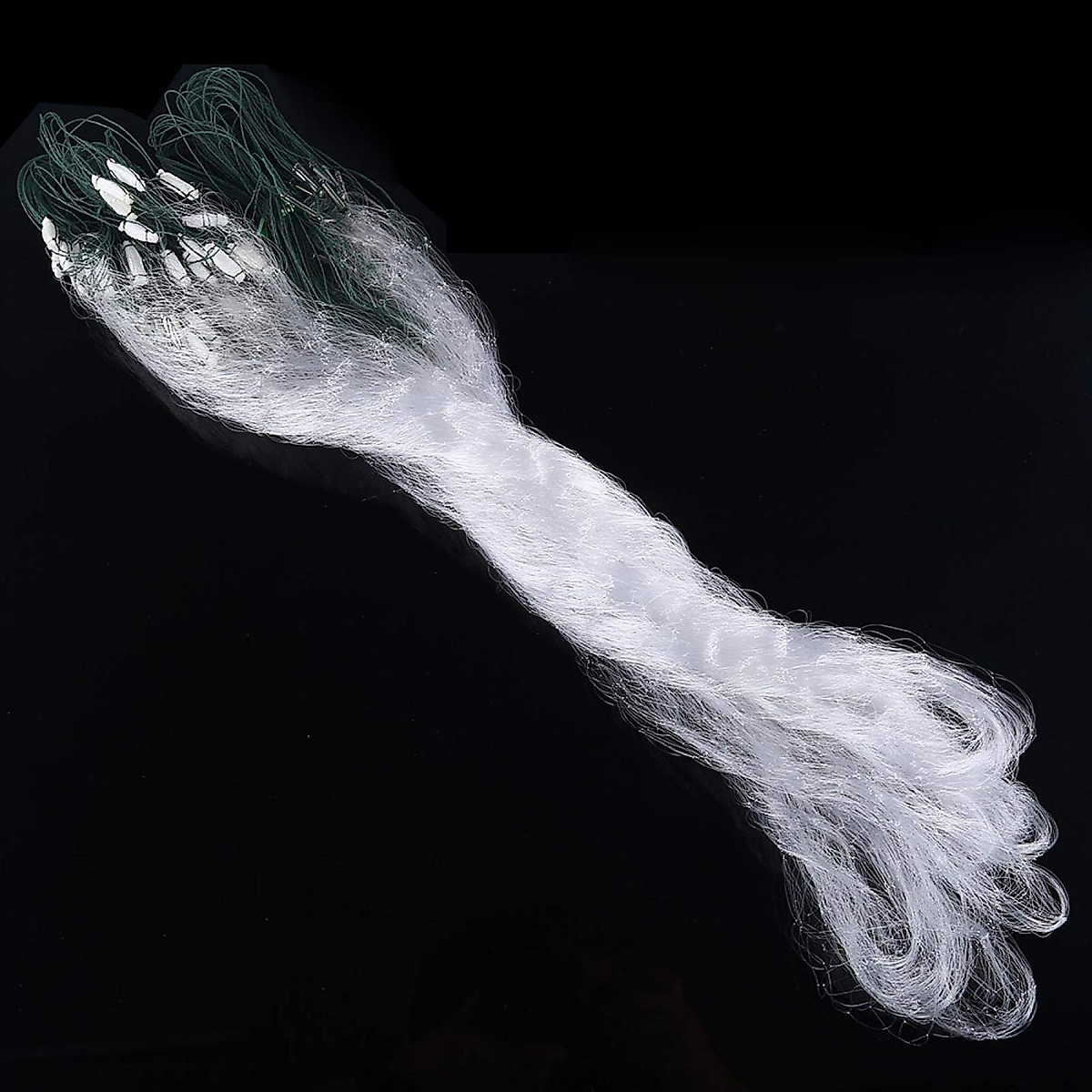 Fishing Net, Nylon Monofilament Gill Net, 1m x 20m Nylon Fishing Net with Float Fish Trap Monofilament, Mesh Hole Fishing Net with Small Mesh Gear,Premium Fishing Nets for Saltwater