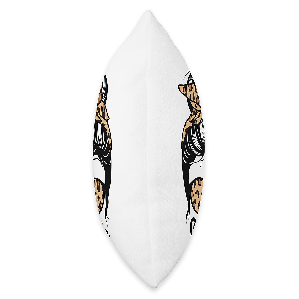 Omie Life December Omie Life Messy Bun Hair Funny Grandma Throw Pillow, 18x18, Multicolor