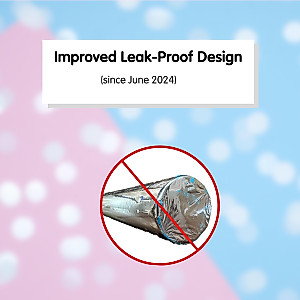 Gender Reveal Confetti Powder Cannon - 4 Blue Poppers - Gender Reveal Party Supplies - Smoke Powder & Confetti Sticks Cannons - Gender Reveal Stickers 40pcs (20 Girl 20 Boy)