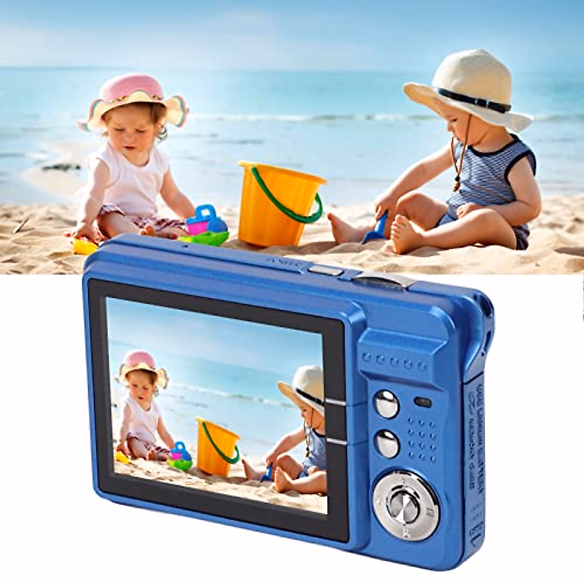 Compact Camera, 4K LCD 2.7 Inch Digital Camera, Internal Filling for Shooting (Pink)