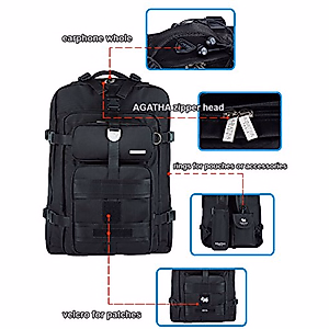 BTS X AGATHA Travel Edition Canvas Backpack Rucksack School College Backpacks for Unisex, Jean - Medium (0.98 cu ft)