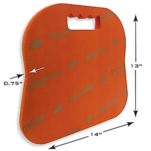 Northeast Products Therm-A-SEAT Sport Cushion Stadium Seat Pad, Orange, 13"x14"x.75"