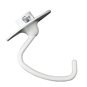 K45DH Dough Hook Replacement for KitchenAid Mixers - Compatible with K45, K45SS, KSM90, KSM110, KSM150 Tilt-Head Stand Mixers, 4.5-5 Quart Bowls - Coated C-Shaped Hook for Kneading Yeast Doughs