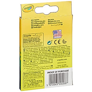 CRAYOLA Wax Colouring Crayons - Assorted Colours (Pack of 8), A Must - Have for All Kids Arts and Crafts Sets, Ideal for Kids Aged 3+