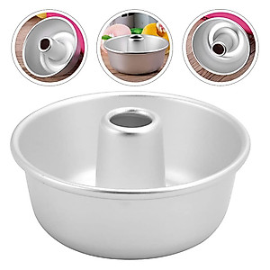 DOITOOL 1PC Angel Food Cake Pans for Baking, Aluminum, Round, 130X55mm