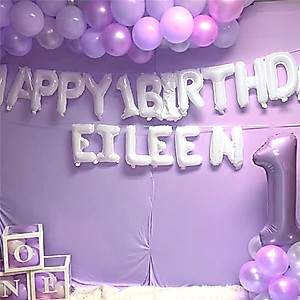 40 Inch Balloon Number 6 Light Purple, Large Foil Pastel Purple 6 Balloons Number for Women, Lavender Globos de Numero 6 Helium Balloons for Girls 6th Birthday Anniversary Graduation Party Decorations