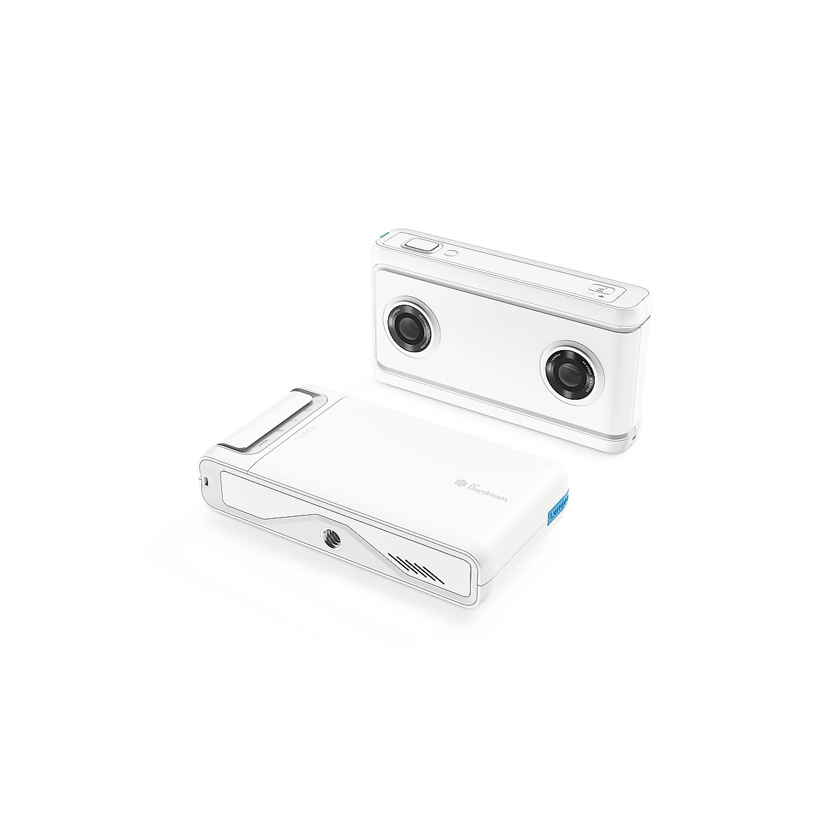 Lenovo Mirage Camera with Daydream, VR-Ready Photo and Video Camera, Integration with YouTube and Google Photos, Smartphone Compatibility, Moonlight White