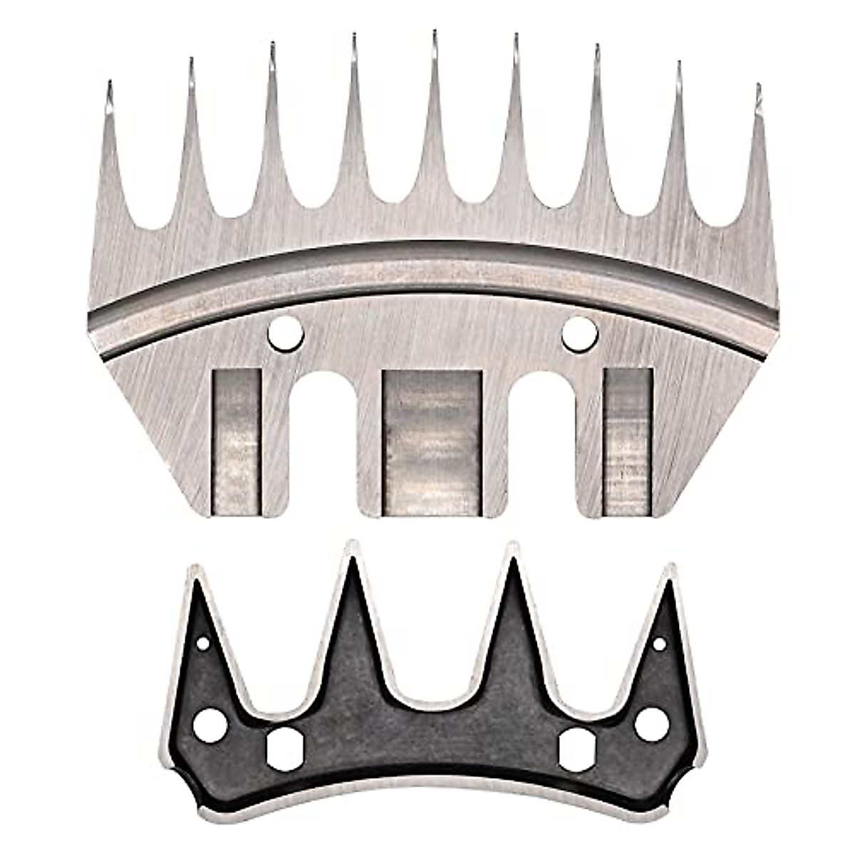 NC Sheep Shears Blades Sheep Clippers 13 Tooth Livestock Electric Sheep Shearing Replacement Blades Wool Comb Cutter Goats Clipper Scissors Blade for Sheep Alpacas Goats (Straight, 13 Tooth)