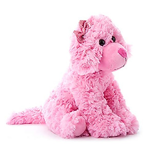 The Petting Zoo Scruffy Dog Stuffed Animal, Gifts for Girls, Pink Dog Plush Toy 9 Inches