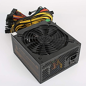 IBEST IMPETUS 1600W Miner Power Supply 90 Plus Gold Designed for US Full Voltage 110V 1600w Mining Bitcoin ETH PSU with US Adapter Cable