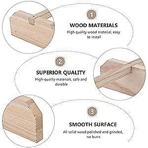 3 pcs Brooder Stand Horse Pet Accessories Chicks Single Toys Hens Swing Chick Standing Wood Pigeon Parrots Training Big Bar， Supplies Perch- Coop and Trainning for Garden