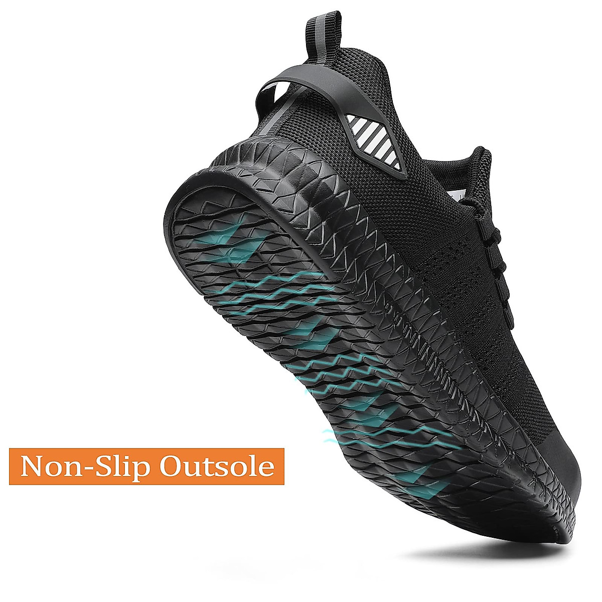 Steel Toe Shoes for Men and Women Comfortable Lightweight Work Safety Shoes Puncture Proof Slip Resistant Indestructible Sneakers Construction Work Utility Shoes Black M6.5