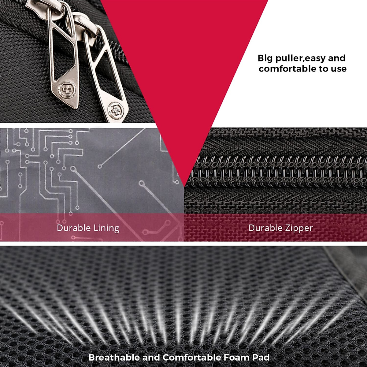 Swissdigital Design Circuit College Business Travel Backpack TSA Friendly Built in USB Charging RFID Protection Fits Laptops up to 15.6" Black (J14-BR)